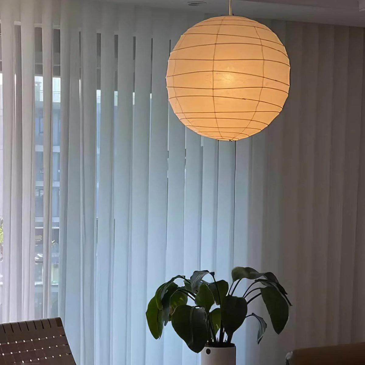 Sphere Akari 55D Pendant Light