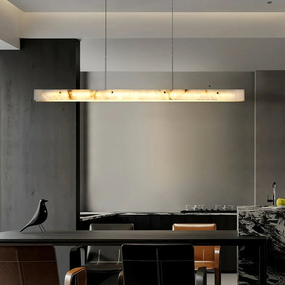Alabaster LED Linear Pendant Light – Metavaya
