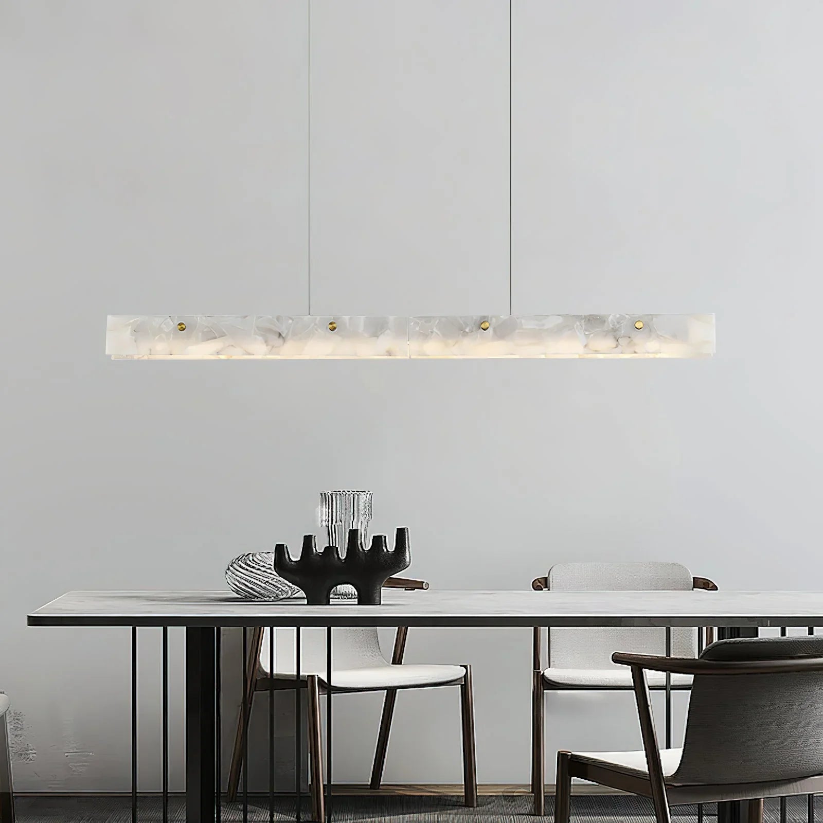 Alabaster LED Linear Pendant Light – Metavaya