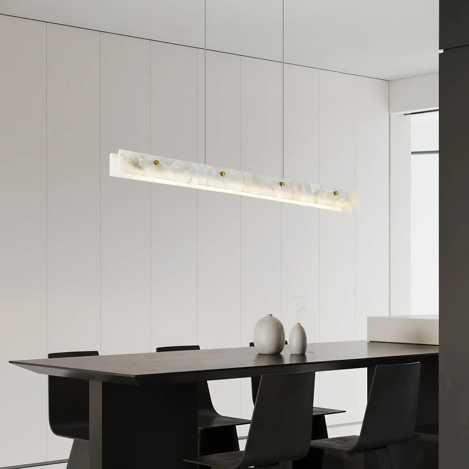 Alabaster LED Linear Pendant Light – Metavaya