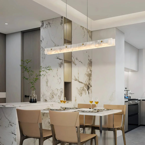 Alabaster LED Linear Pendant Light – Metavaya