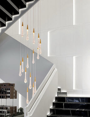 LED Glass Drops Chandelier – Metavaya
