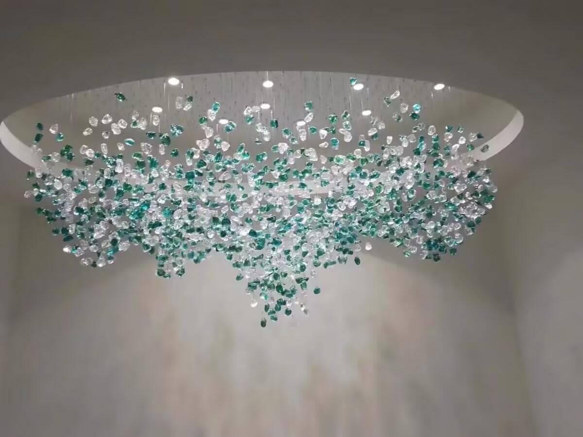 Multicolor Crystal Stone Chandelier