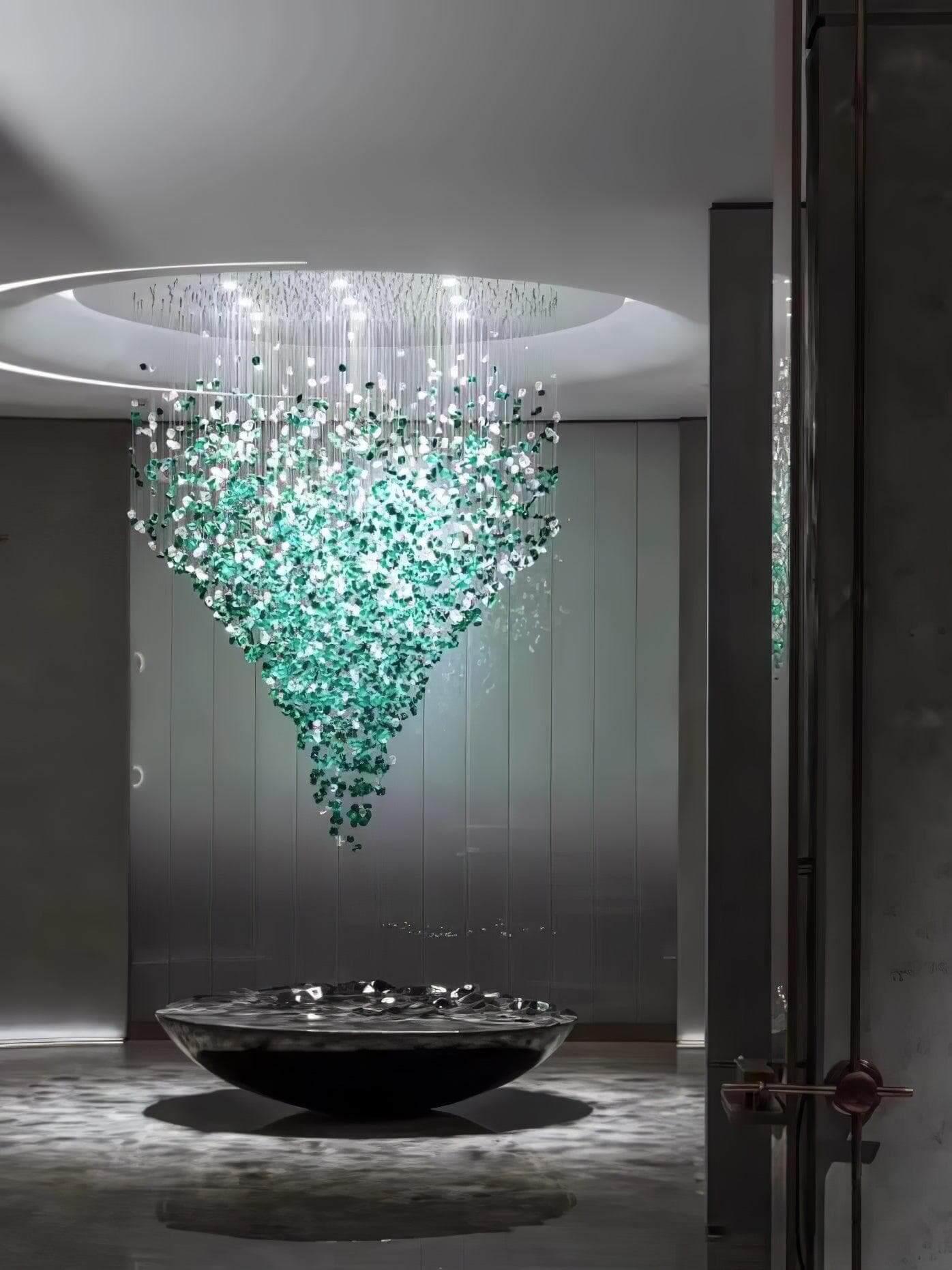 Multicolor Crystal Stone Chandelier