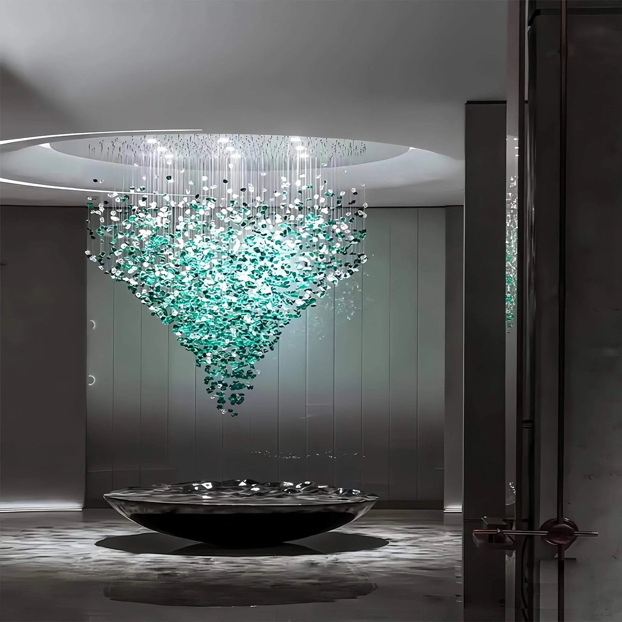 Multicolor Crystal Stone Chandelier