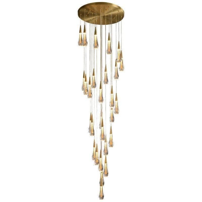 LED Glass Drops Chandelier