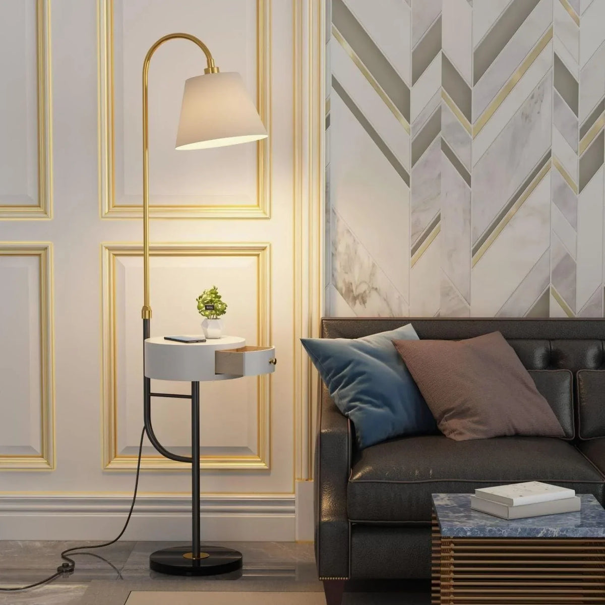 Sorsi Drawer Floor Lamp