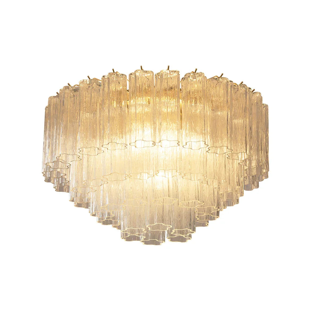 Vintage Murano Transparent Glass Ceiling Light – Metavaya