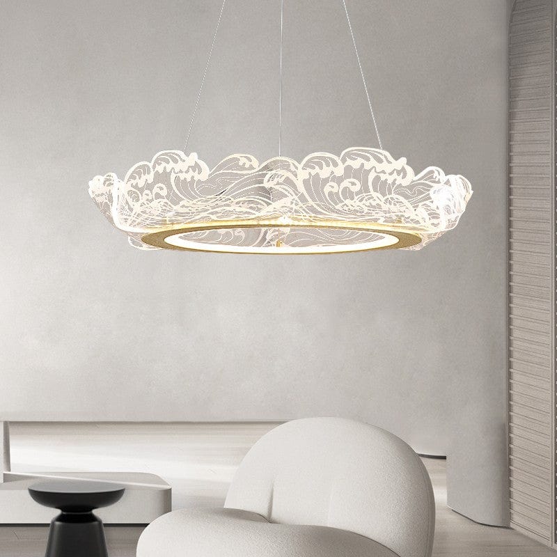 Wave shape LED chandelier – Metavaya