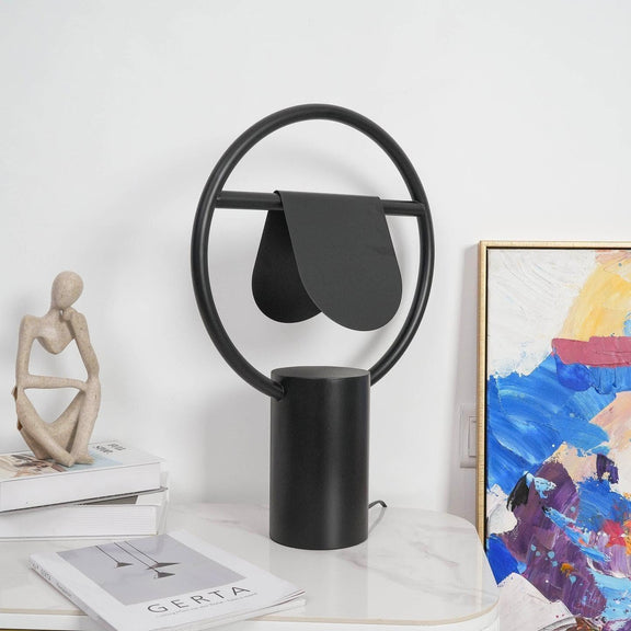 Anae Table Lamp - Slate Grey, Pink, and White – Metavaya