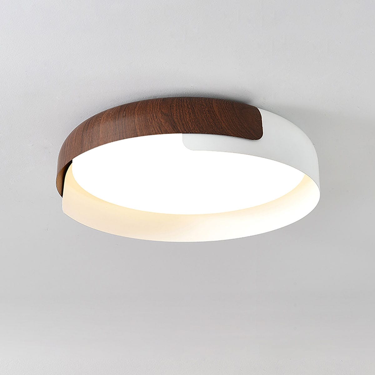 Wood Painted Round Ceiling Lamp